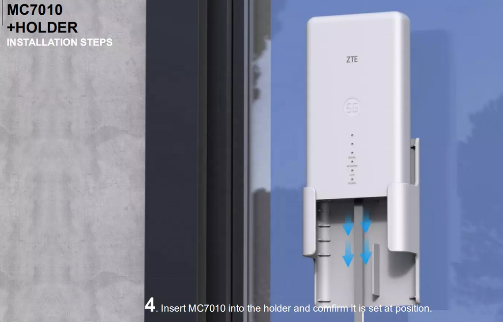 ZTE MC7010 Wifi 5G Router With Simcard Slot Outdoor Routers CPE Water ...